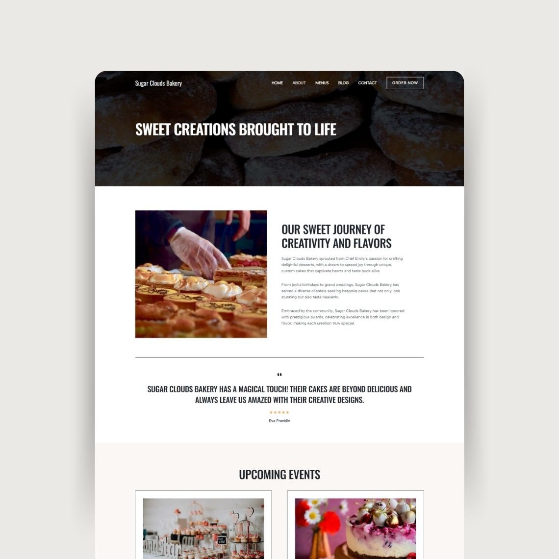 Cake Bakery Wordpress Website Template 100% Done for You Cake Bakery ...