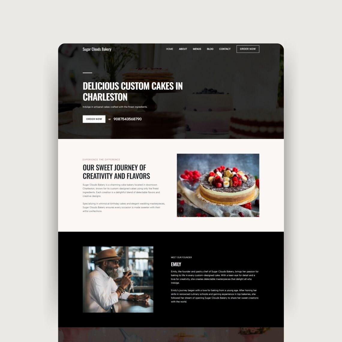 Cake Bakery Wordpress Website Template 100% Done for You Cake Bakery ...