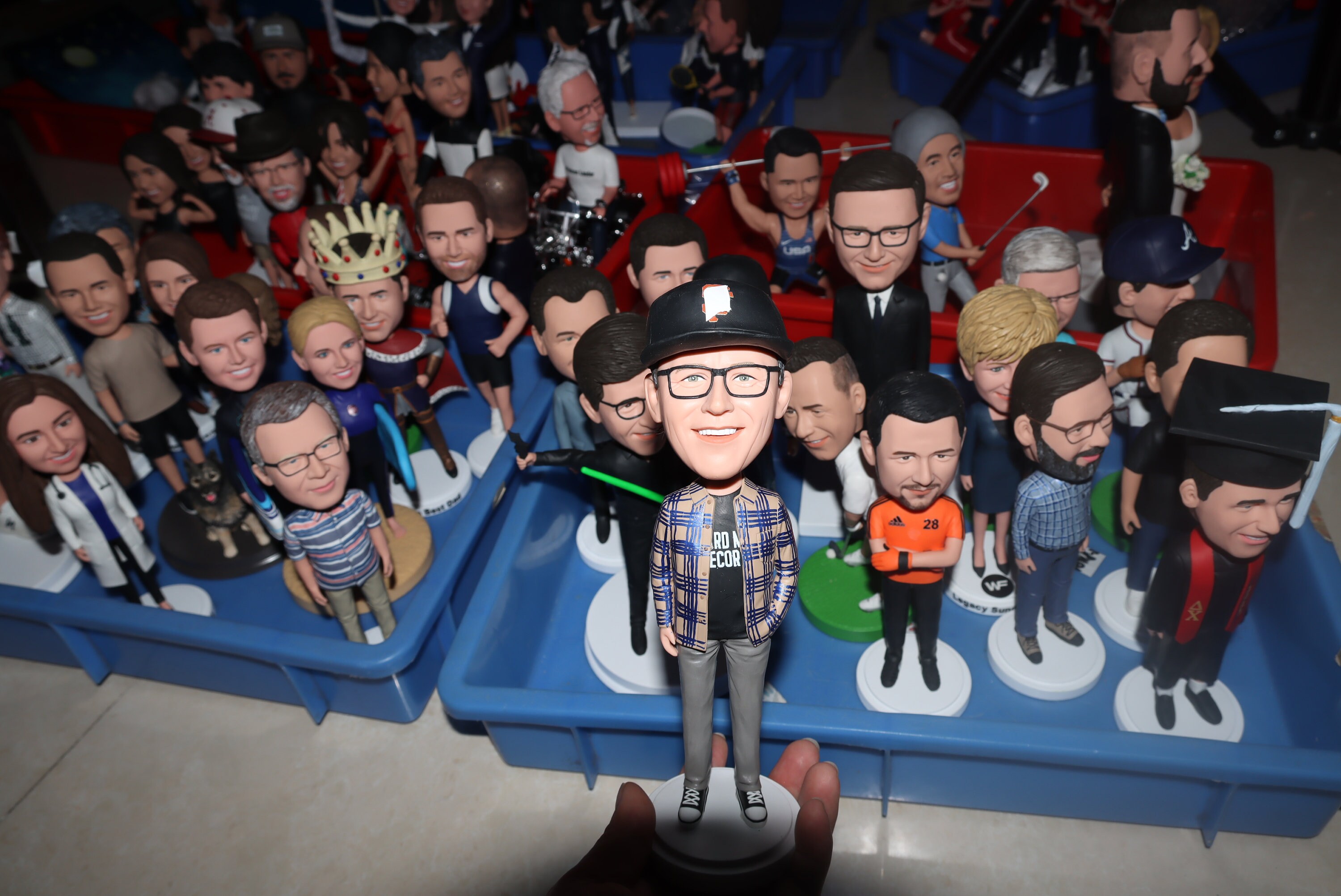 Custom Father Bobbleheads Grandpa Bobbleheads Personalized - Etsy