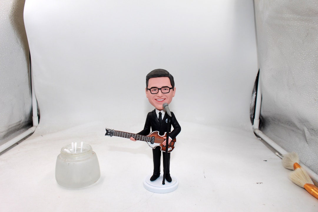 Custom Groom Bobbleheads Playing Guitar, Custom Boss Bobbleheads ...