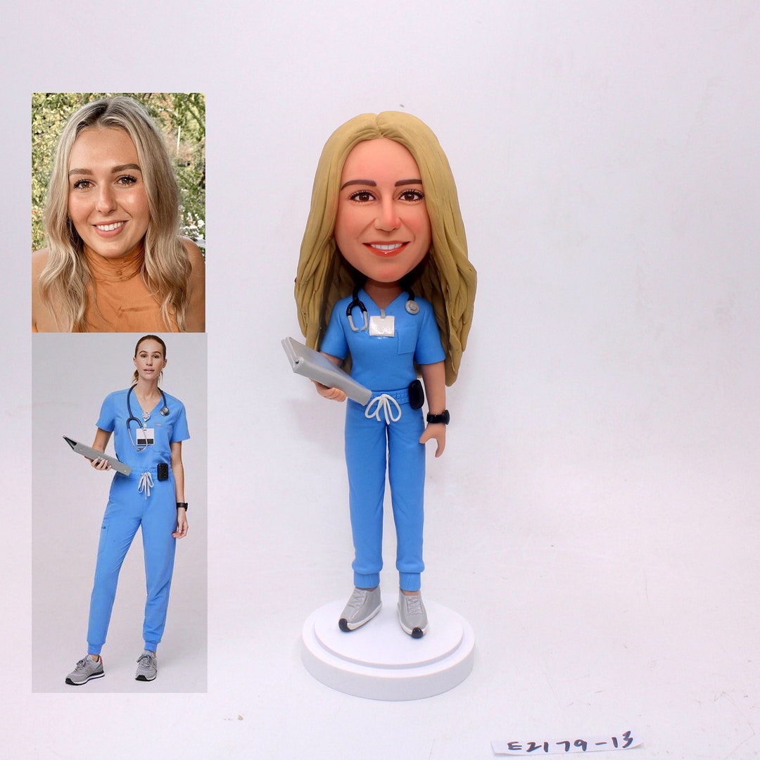 Custom Doctor Bobbleheads, Custom Nurse Bobblehead, Personalized Female ...