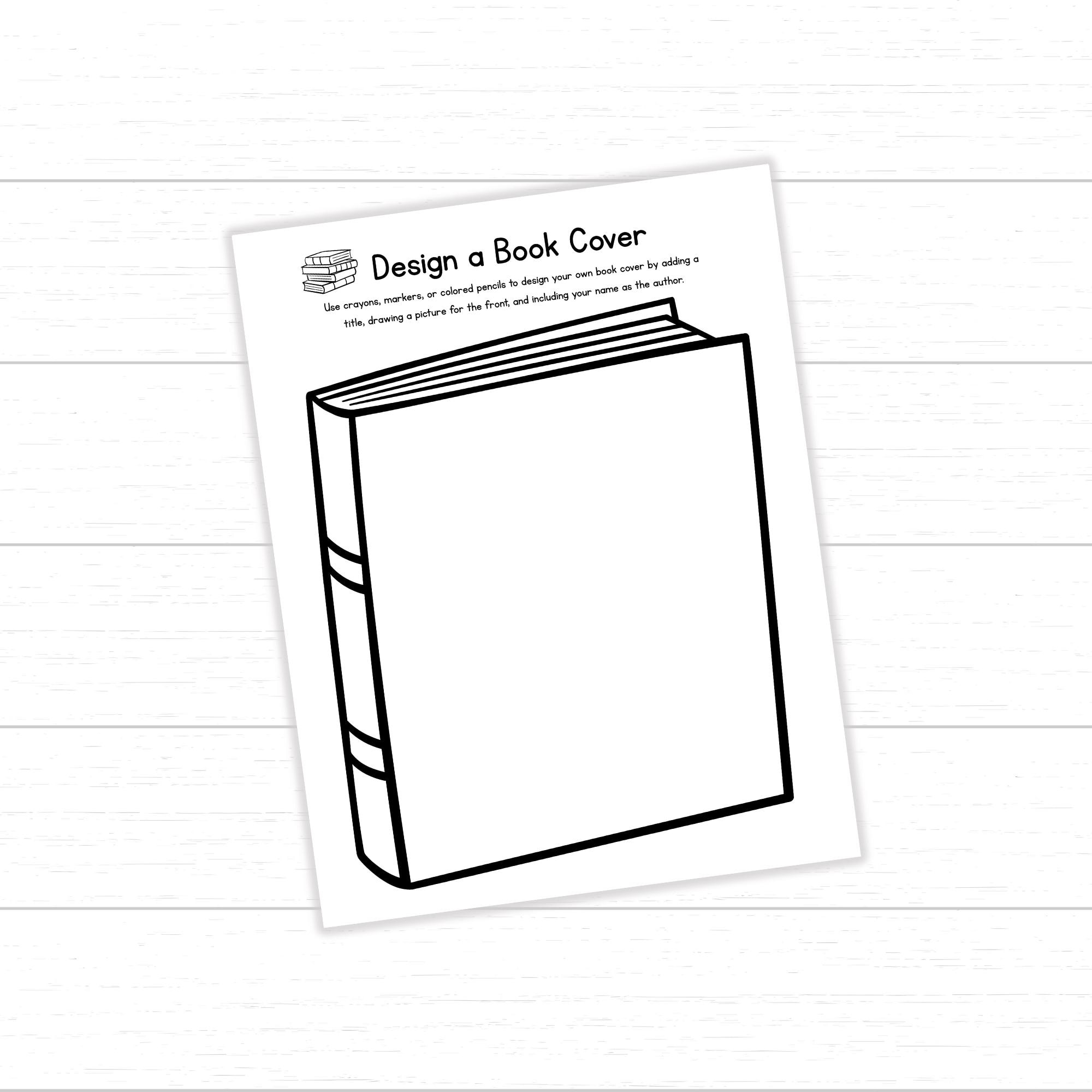 Design a Book Cover Printable Activity for Kids, Design Your Own Book ...