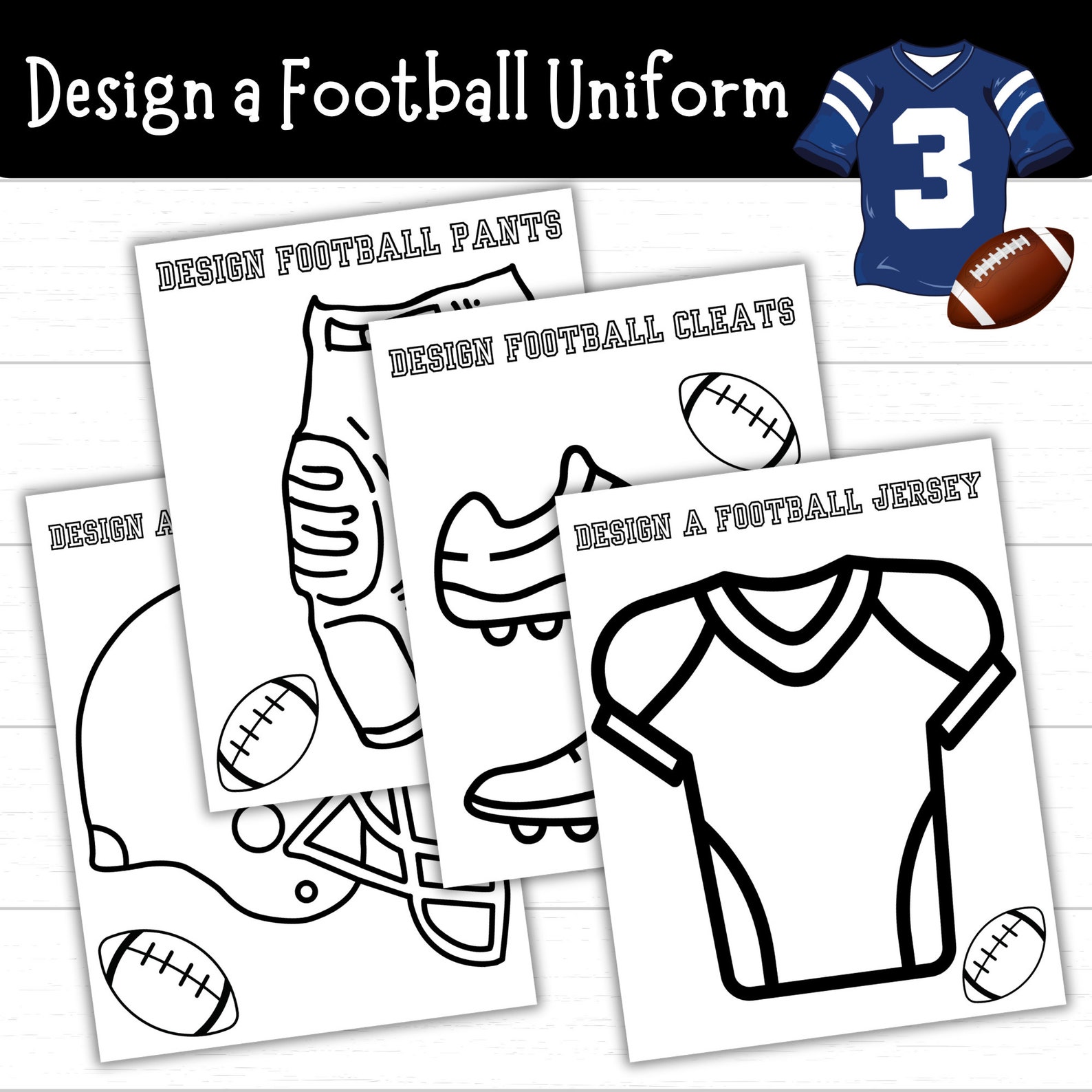 Design a Football Uniform, Design a Football Jersey, Football Cleats ...