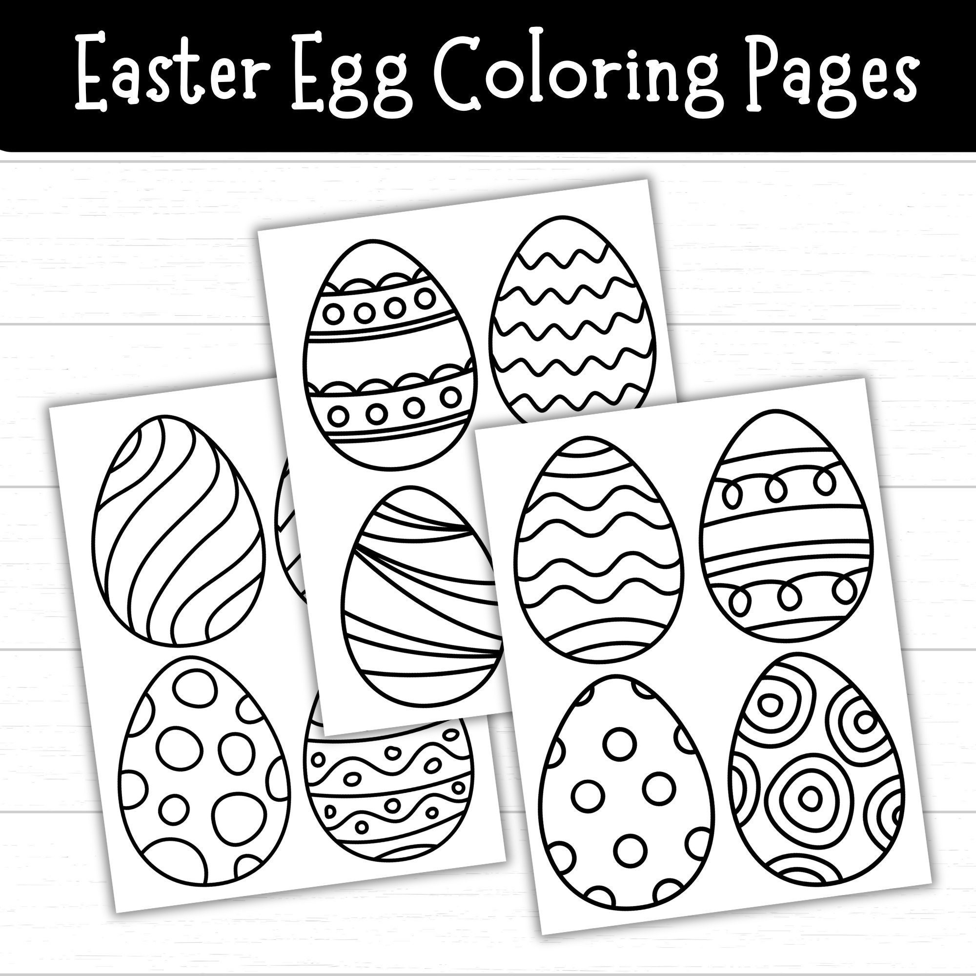 Easter Egg Coloring Pages, Easter Printables for Kids, Printable Easter ...