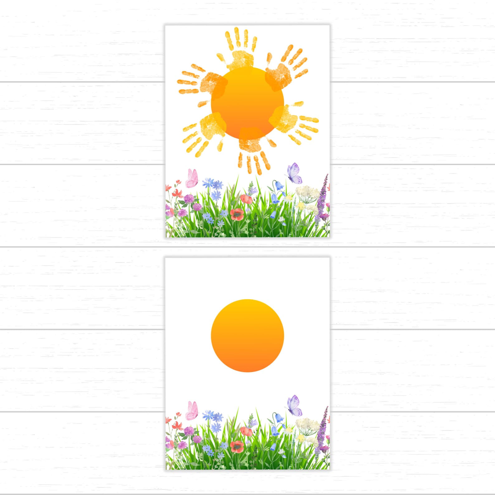 Spring Sun Handprint Art, Sunshine Handprint Craft, Spring Handprint ...