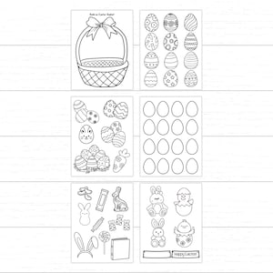 Build an Easter Basket Printable, Printable Easter Basket Coloring Page ...