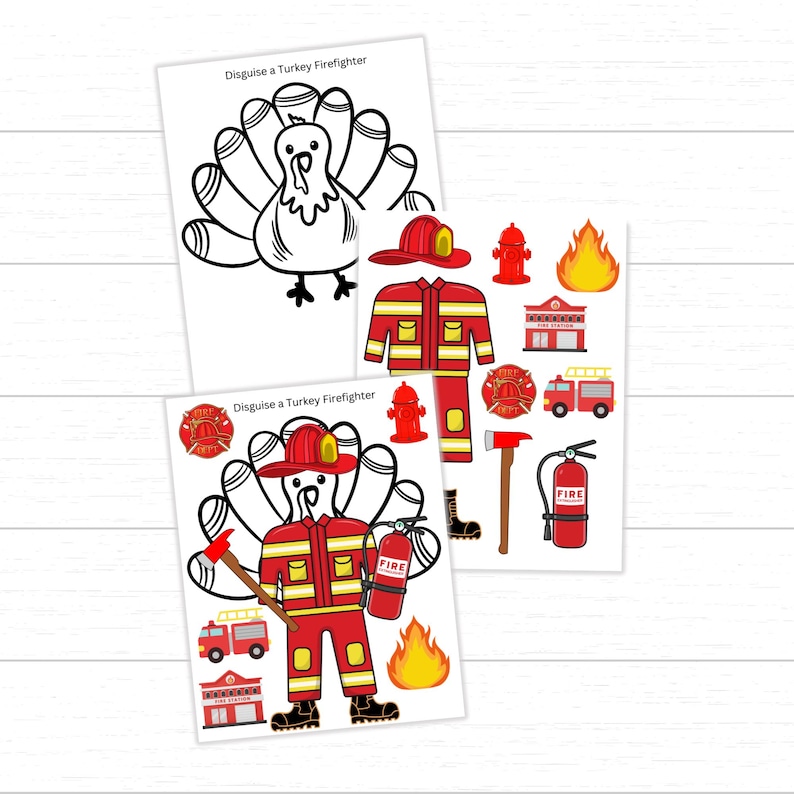 Disguise a Turkey Firefighter, Firefighter Turkey, Disguise a Turkey ...