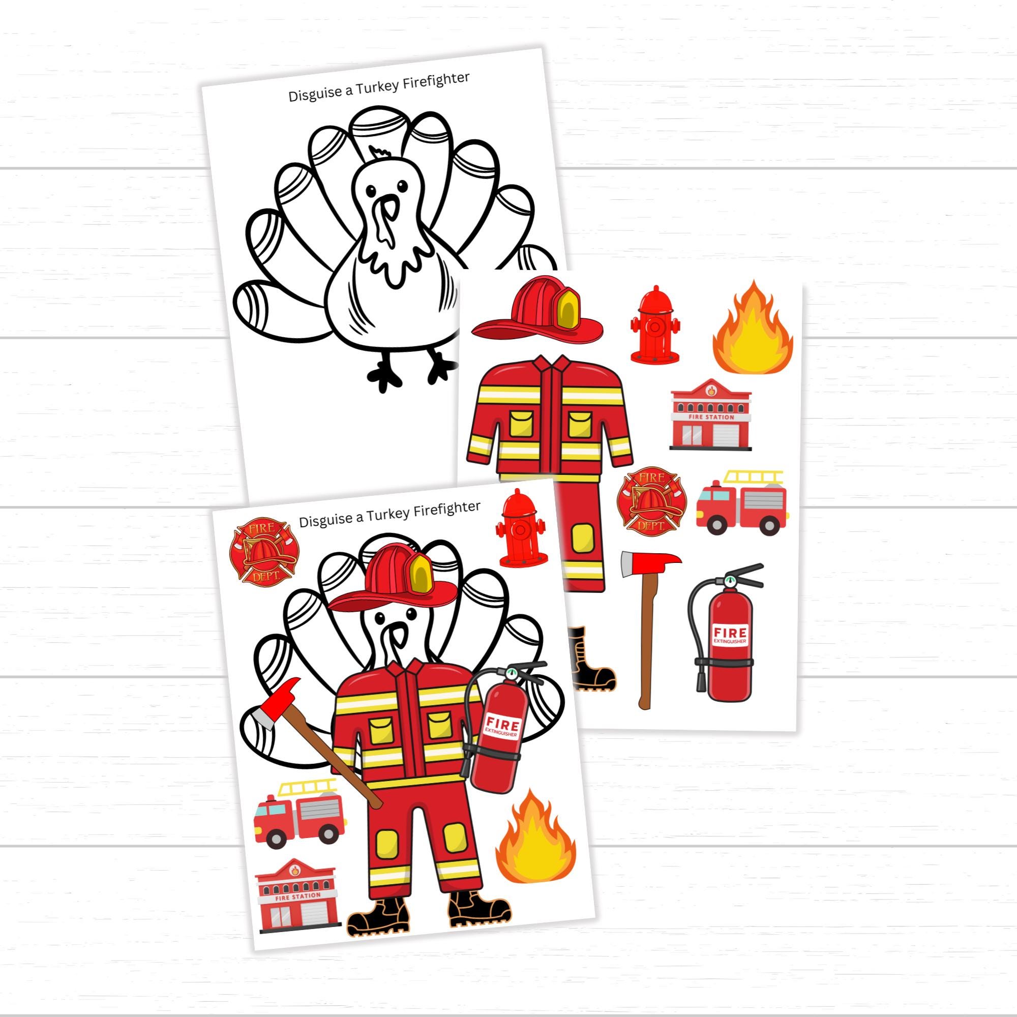 Disguise a Turkey Firefighter, Firefighter Turkey, Disguise a Turkey ...