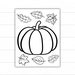 Pumpkin Coloring Pages, Fall Pumpkin and Leaf Coloring Pages, Fall ...