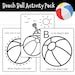 Beach Ball Activity Pack, Beach Ball Craft, Beach Printables, Summer ...