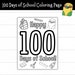 100th Day of School Coloring Page, Printable 100 Days of School ...