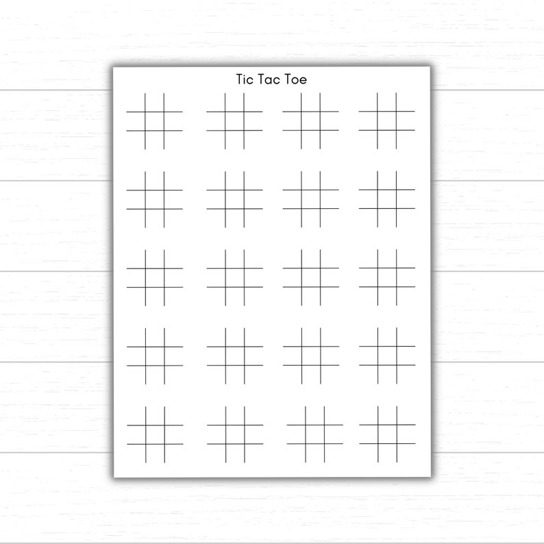 Tic Tac Toe Game, Printable Tic Tac Toe, Tic Tac Toe Cards, X's and O's ...