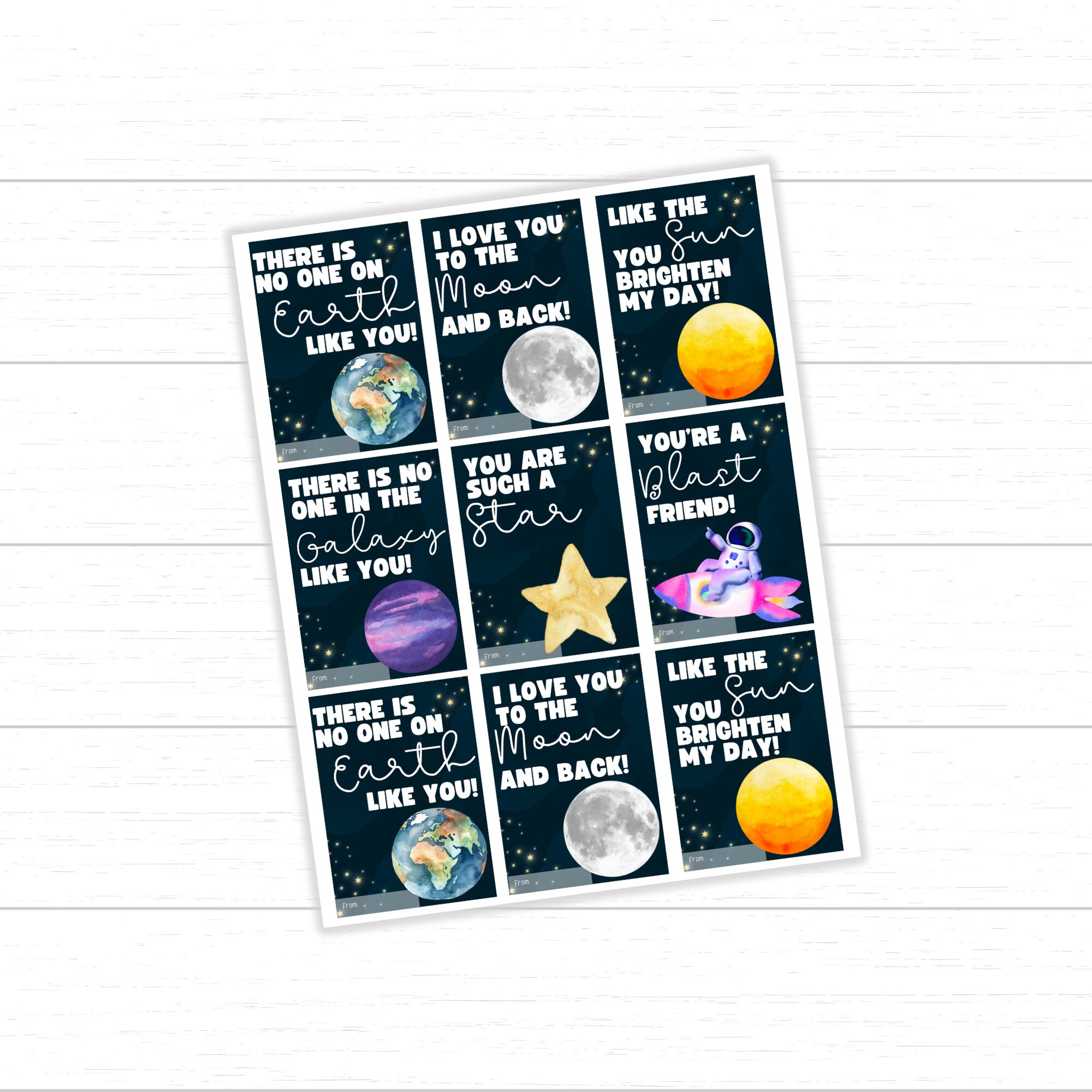 Space Valentine's Day Cards, Space Valentines, Space Valentine ...