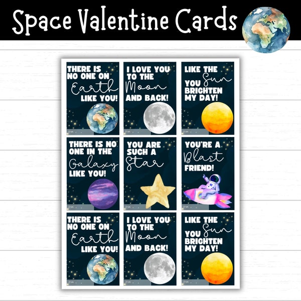 Space Valentine - Etsy