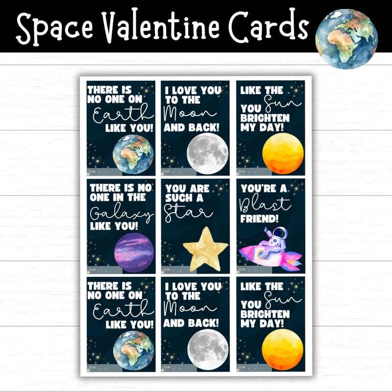 Space Valentine - Etsy