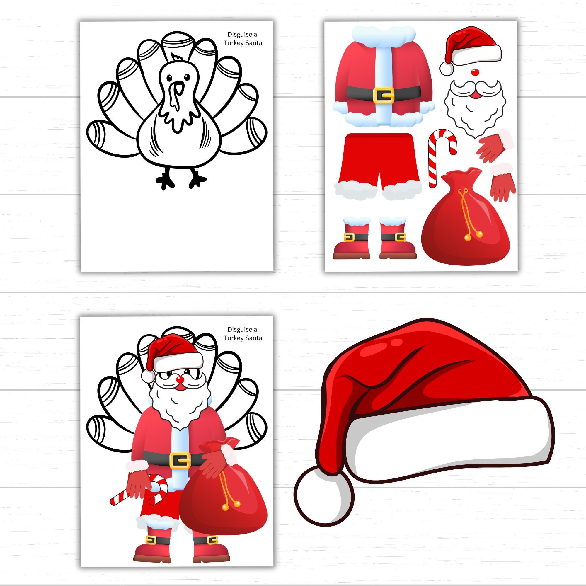 Disguise a Turkey Santa, Santa Disguise a Turkey, Turkey in Disguise ...