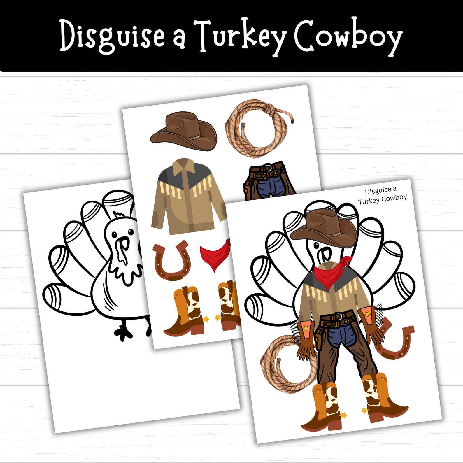Disguise a Turkey Cowboy, Cowboy Turkey, Cowboy Turkey in Disguise ...