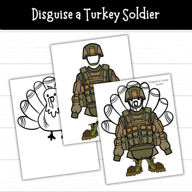 Disguise a Turkey Soldier, Soldier Turkey, Turkey in Disguise Project ...