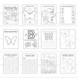 Butterfly Activities for Kids Printable | Butterfly Life Cycle ...