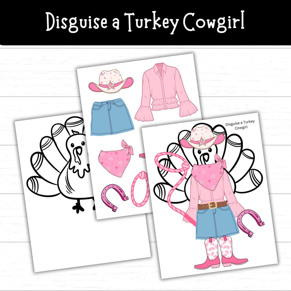 Disguise a Turkey Cowgirl, Cowgirl Turkey, Turkey in Disguise, Turkey ...