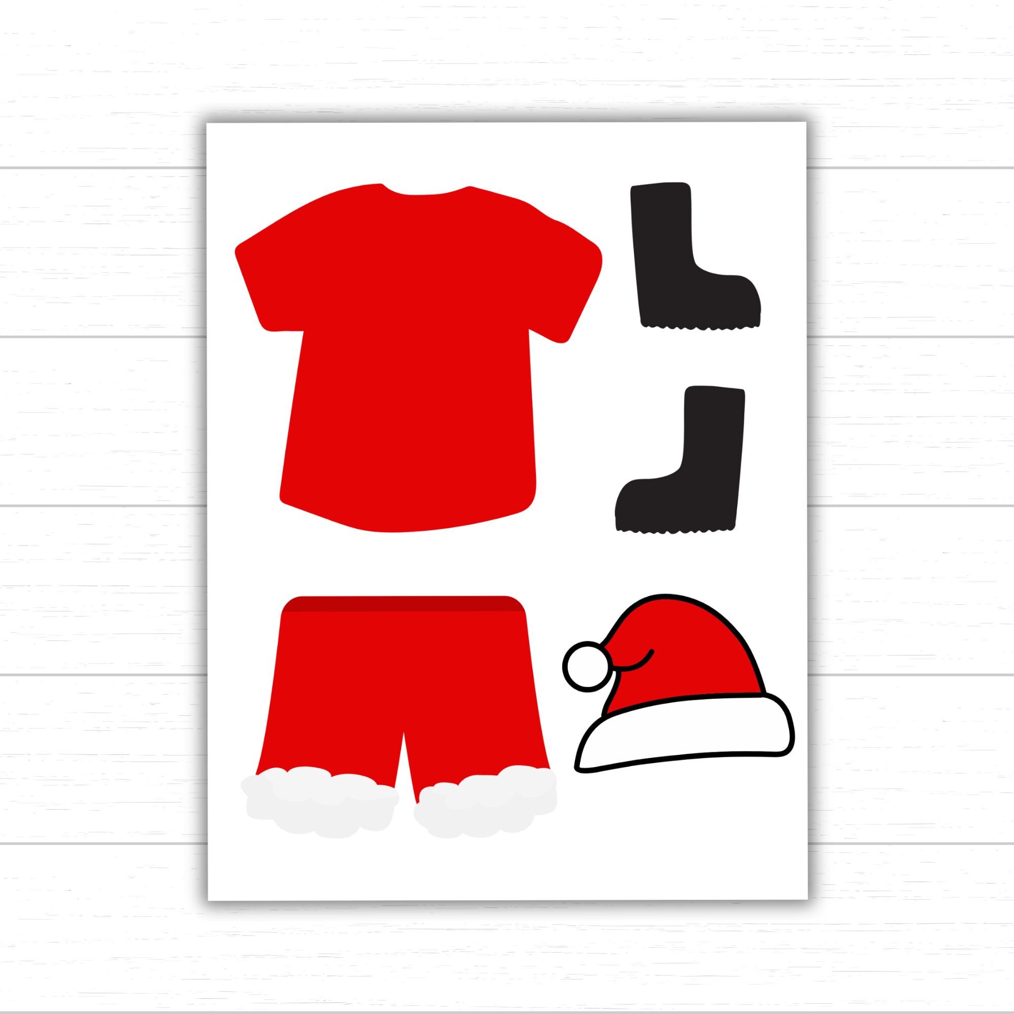 Disguise a Gingerbread Man Santa, Santa Gingerbread Disguise, Printable ...