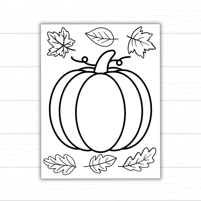 Pumpkin Coloring Pages, Fall Pumpkin and Leaf Coloring Pages, Fall ...