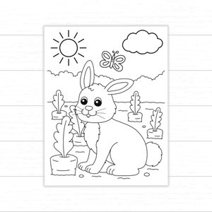 Easter Bunny Coloring Pages, Spring Coloring Pages, Easter Activities ...