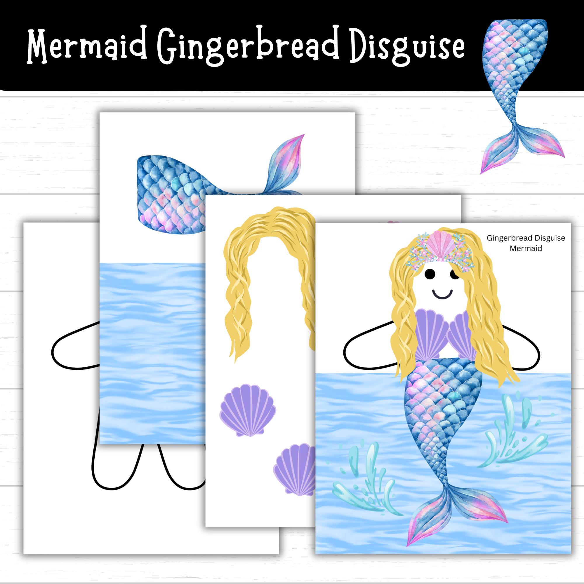 Mermaid Gingerbread Disguise, Disguise a Gingerbread Man Project ...