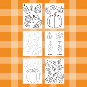 Fall Leaf Coloring Pages, Fall Leaf Activities, Fall Leaf Activity Pack ...