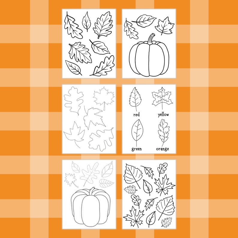 Fall Leaf Coloring Pages, Fall Leaf Activities, Fall Leaf Activity Pack ...