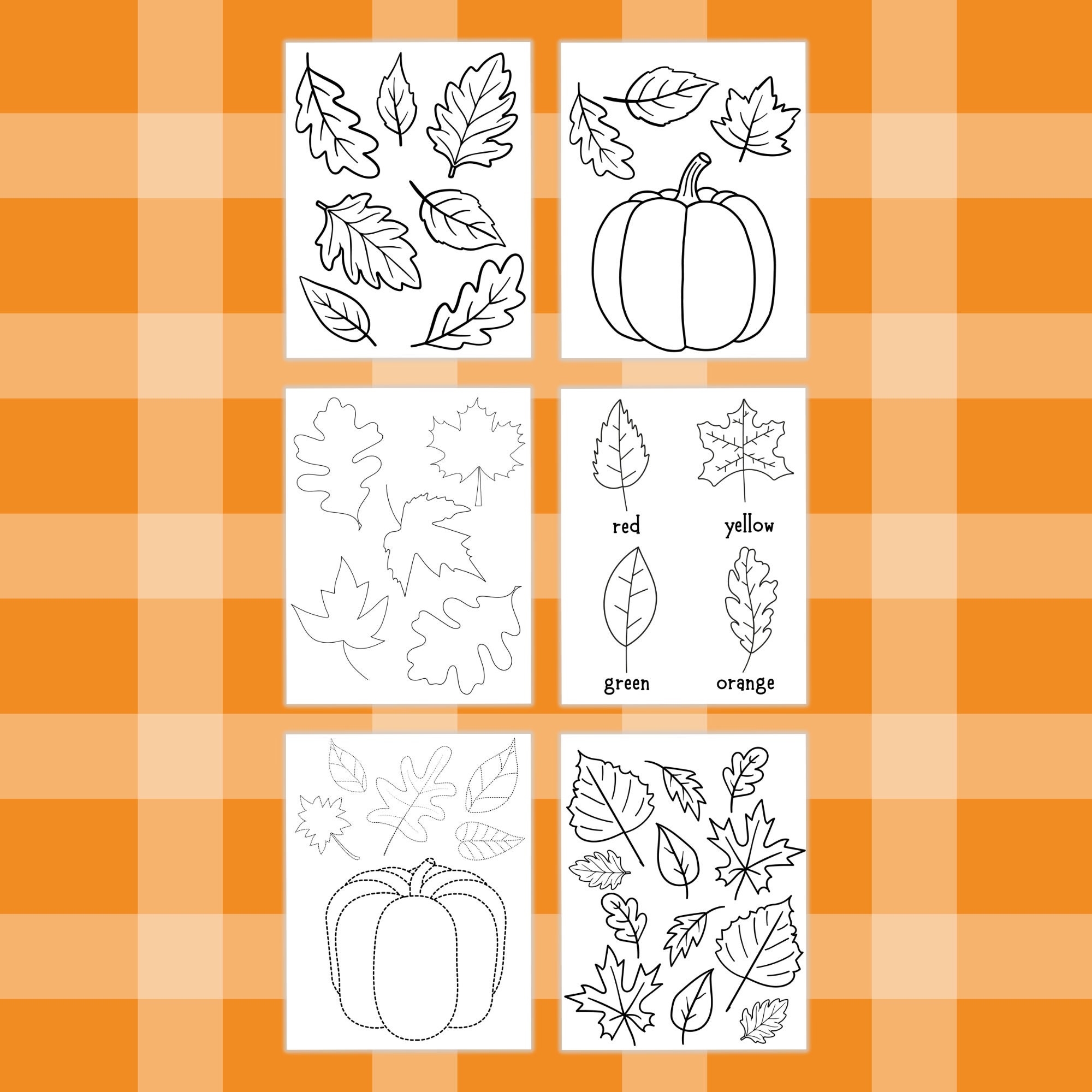 Fall Leaf Coloring Pages, Fall Leaf Activities, Fall Leaf Activity Pack ...