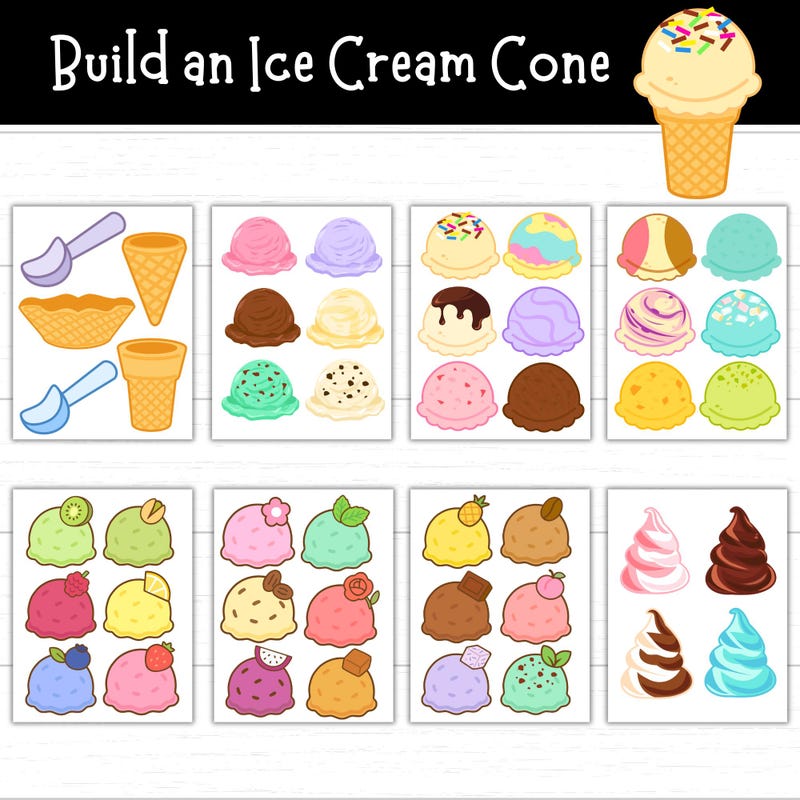 Ice Cream Cone - Etsy