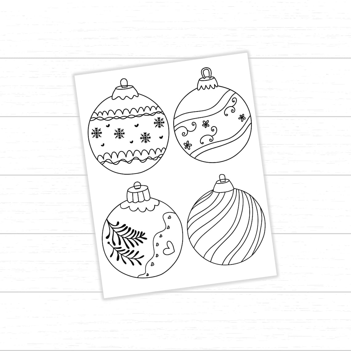 Christmas Ornament Coloring Pages, Printable Ornaments for Kids ...