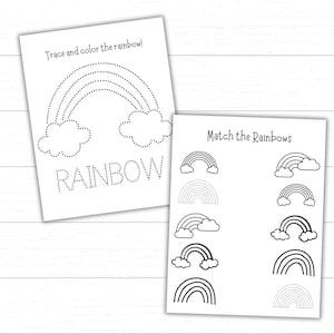 Rainbow Activity Pack, Printable Rainbow Activities, Rainbow Worksheets ...