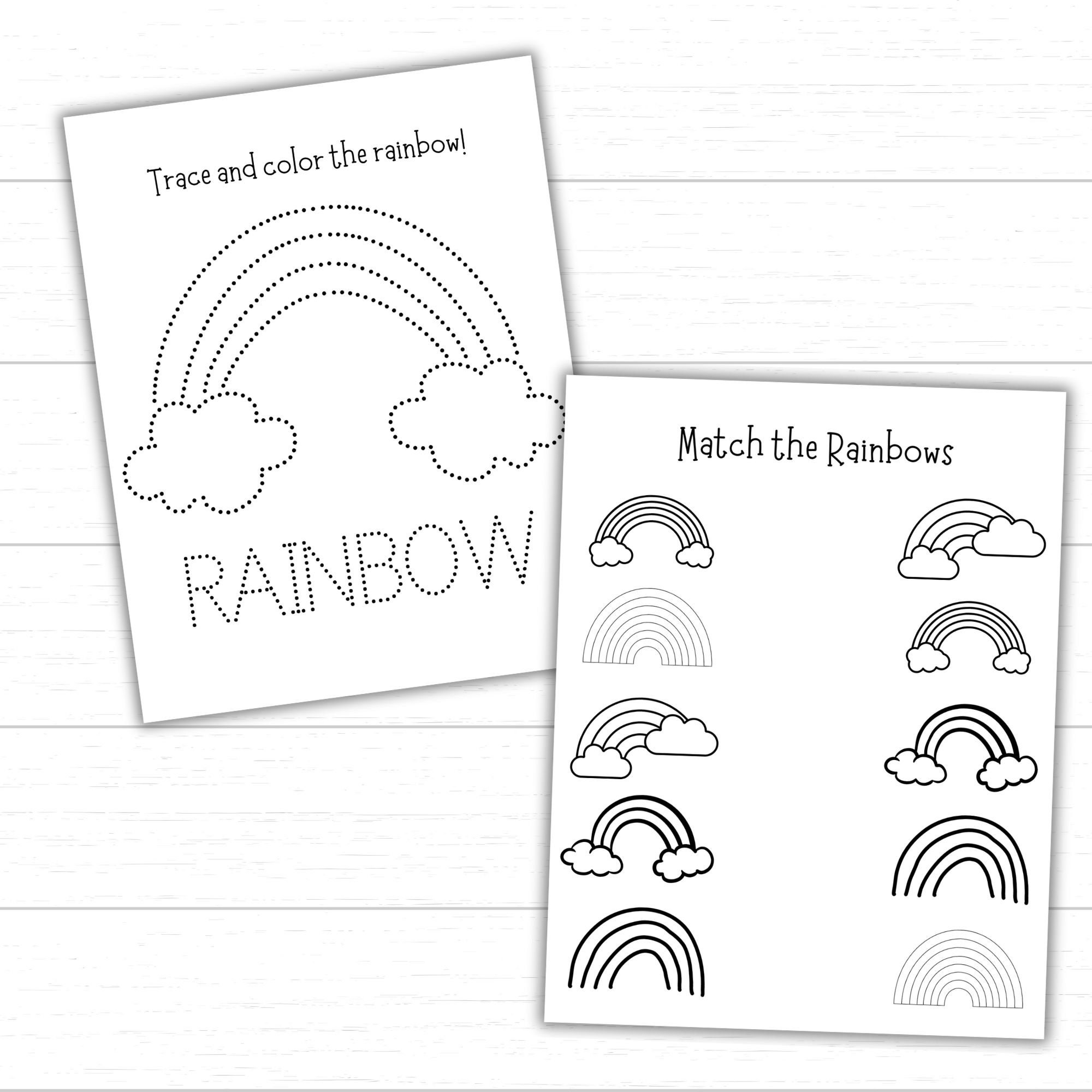 Rainbow Activity Pack, Printable Rainbow Activities, Rainbow Worksheets ...