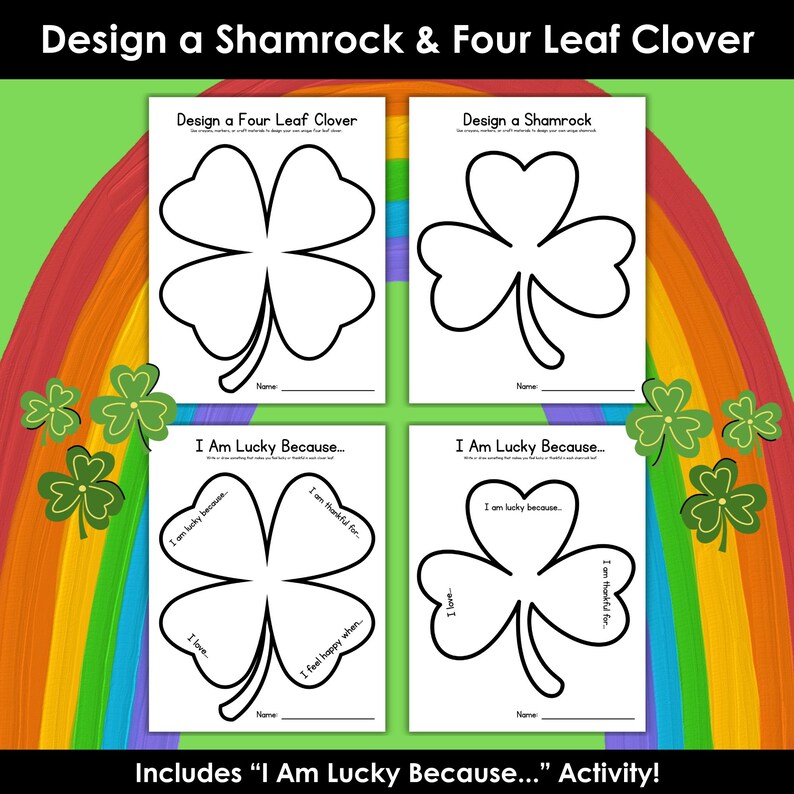 Design a Shamrock and Four Leaf Clover Craft for St. Patrick's Day ...