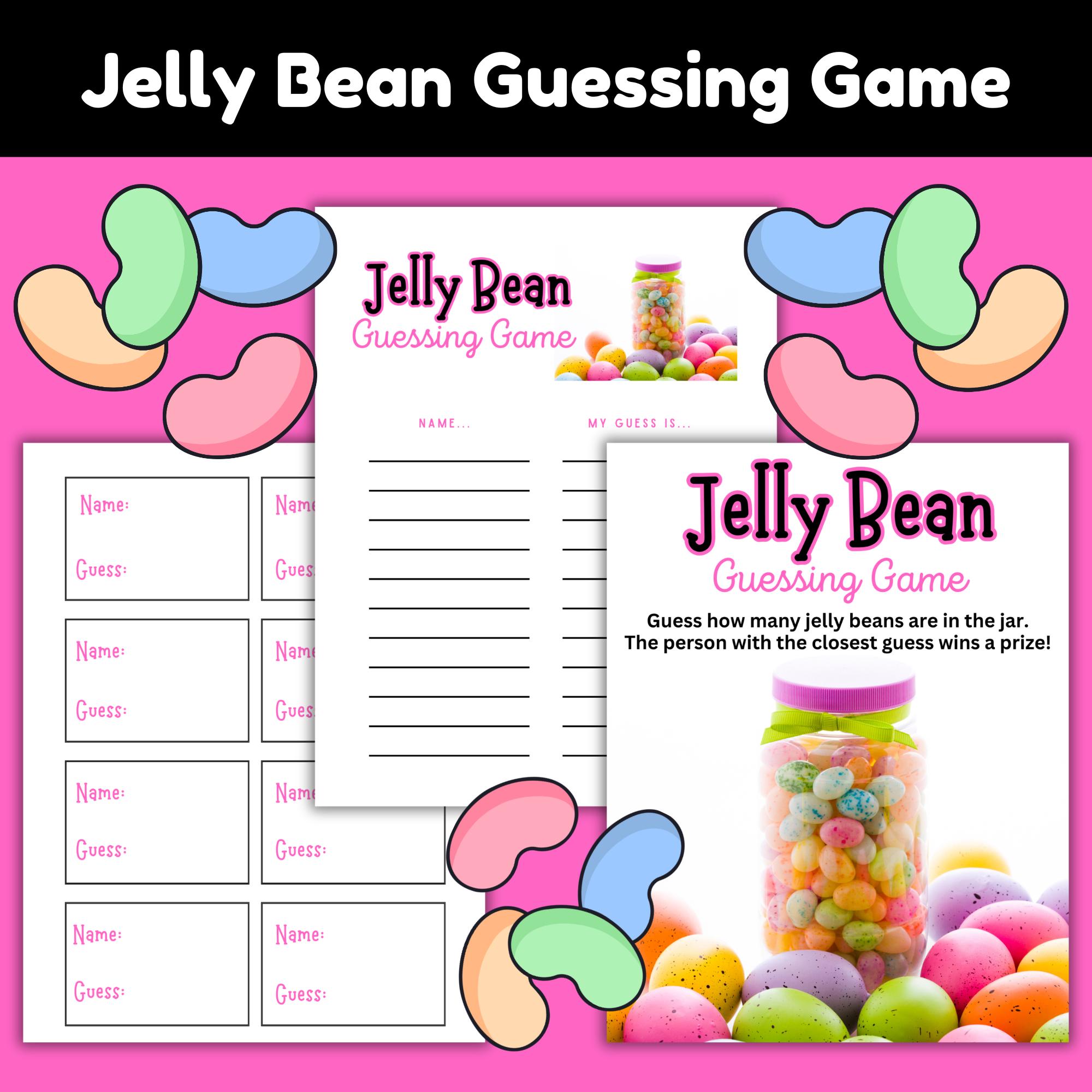 Jelly Bean Guessing Game, Printable Easter Games, Easter Party Games ...