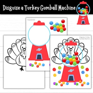 Disguise a Turkey Gumball Machine, Gumball Machine Turkey, Turkey in ...
