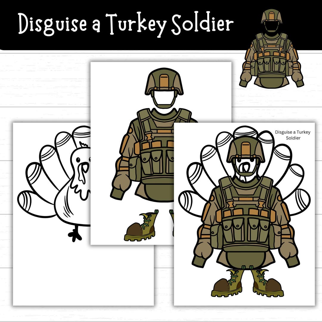 Disguise a Turkey Soldier, Soldier Turkey, Turkey in Disguise Project ...