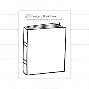 Design a Book Cover Printable Activity for Kids, Design Your Own Book ...
