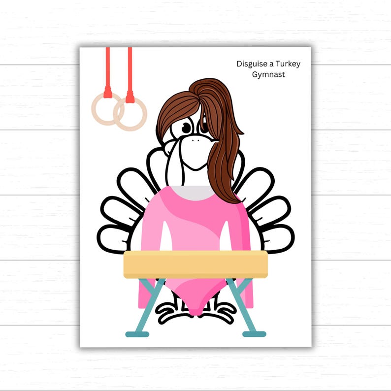 Disguise a Turkey Gymnast, Gymnast Turkey Disguise Printable ...