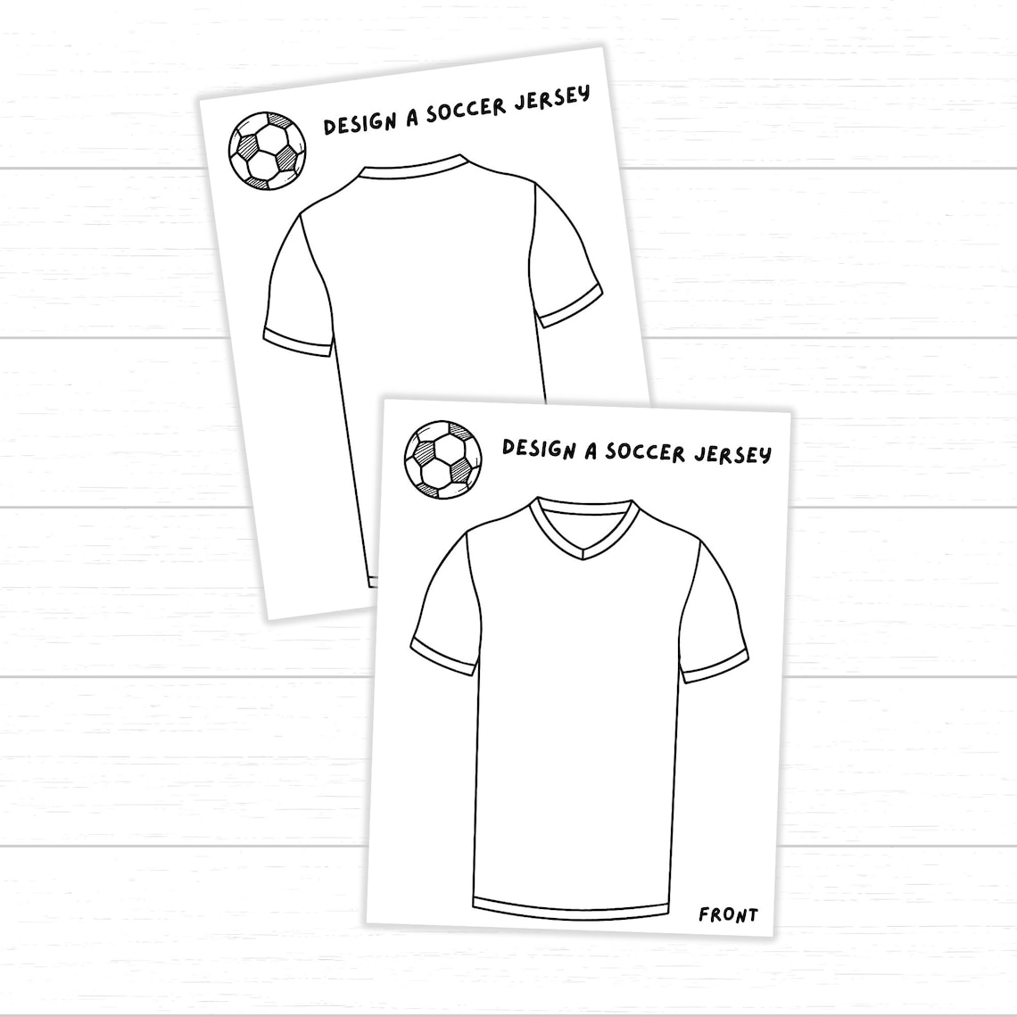 Design Your Own Soccer Jersey, Soccer Printables for Kids, Soccer ...