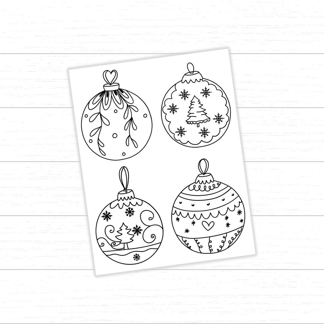 Christmas Ornament Coloring Pages, Printable Ornaments for Kids ...