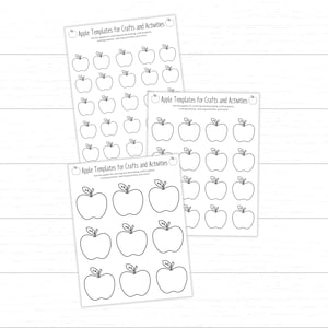 Plantillas de manzanas para manualidades y actividades, manzanas para ...