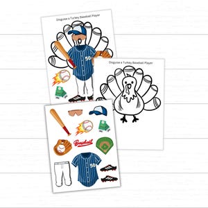 Disguise a Turkey Baseball Player, Turkey in Disguise Baseball Player ...