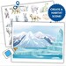 Arctic Animals Cut and Paste Activity, Arctic Habitat Scenes Printable ...