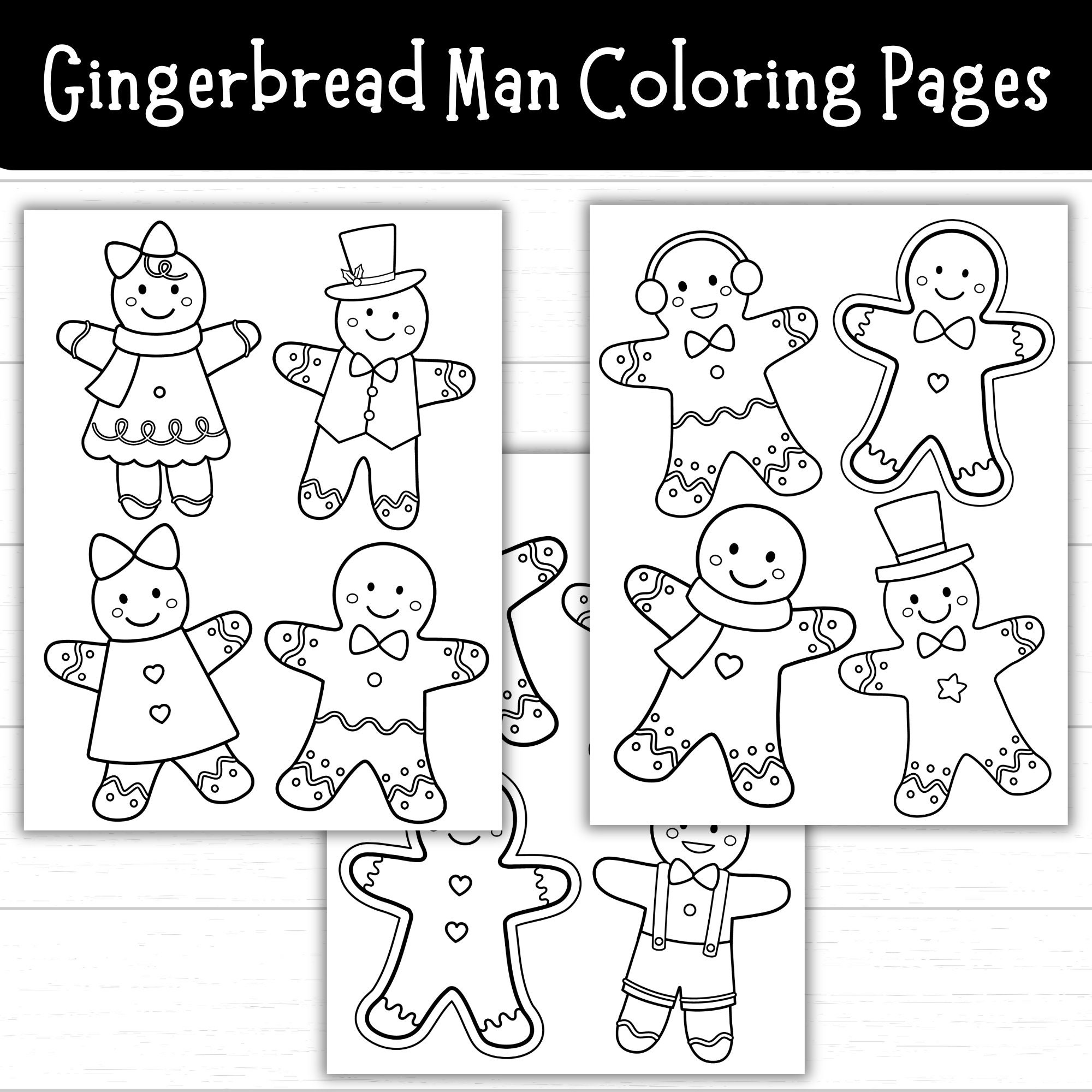 Gingerbread Man Coloring Pages, Gingerbread Man Cookie Coloring Pages ...