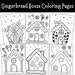 Gingerbread House Coloring Pages, Christmas Coloring Pages for Kids ...