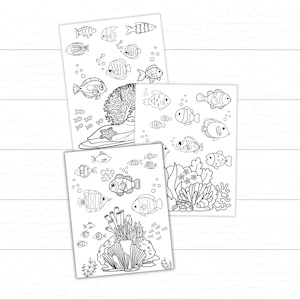Printable Under the Sea Fish Coloring Pages, Tropical Fish Coloring ...