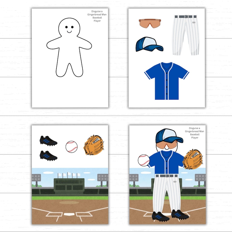 Disguise a Gingerbread Man Baseball Player, Gingerbread Man Disguise ...